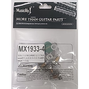 Musiclily Pro Brass Thread Mini Metric Sized Control Pots A250K Audio Taper Potentiometers for Guitar (Set of 4)