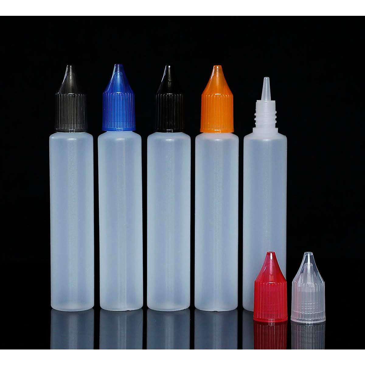 10 Pieces 30ml Unicorn Slender Dropper Bottles Liquid Ink Bottles with Child Proof Caps