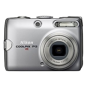 Nikon Coolpix P3 8.1MP Digital Camera with 3.5x Vibration Reduction Optical Zoom (Wi-Fi Capable)