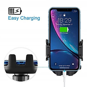 UrbanX Mobile Phone Car Holder Mount Windshield/Air Vent/Dashboard Cell Phone Holder for Car 360 Degree Rotation Universal Suction Mount Stand Compatible with Oppo Reno2