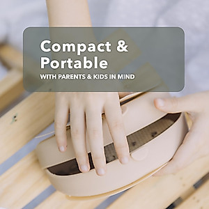 Miniware Silifold - Silicone Baby Plate - Compact & Foldable Baby Travel Essential to Promote Self-Feeding - Food Grade Silicone Baby Plates & Toddler Plates - BPA Free Baby Essentials (Sage)