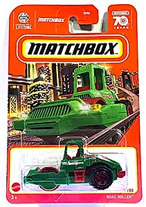Matchbox - Road Roller - Green - Matchbox 70 Years - 2023 - Mint/NrMint Ships Bubble Wrapped in a Sized Box