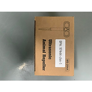 2024 Ultrasonic Animal Repeller Outdoor,Solar Animal Repeller,Ultrasonic Deer Repeller,Cat Deterrent Outdoor,Animal Repellent,Motion Detection,LED Flashing Light,Dog Squirrel Raccoon Skunk Rabbit