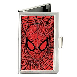 Buckle-Down mens Buckle-down Business Card Holder - Spider-man Wallet, Multicolor, 3.7 x 2.5 US