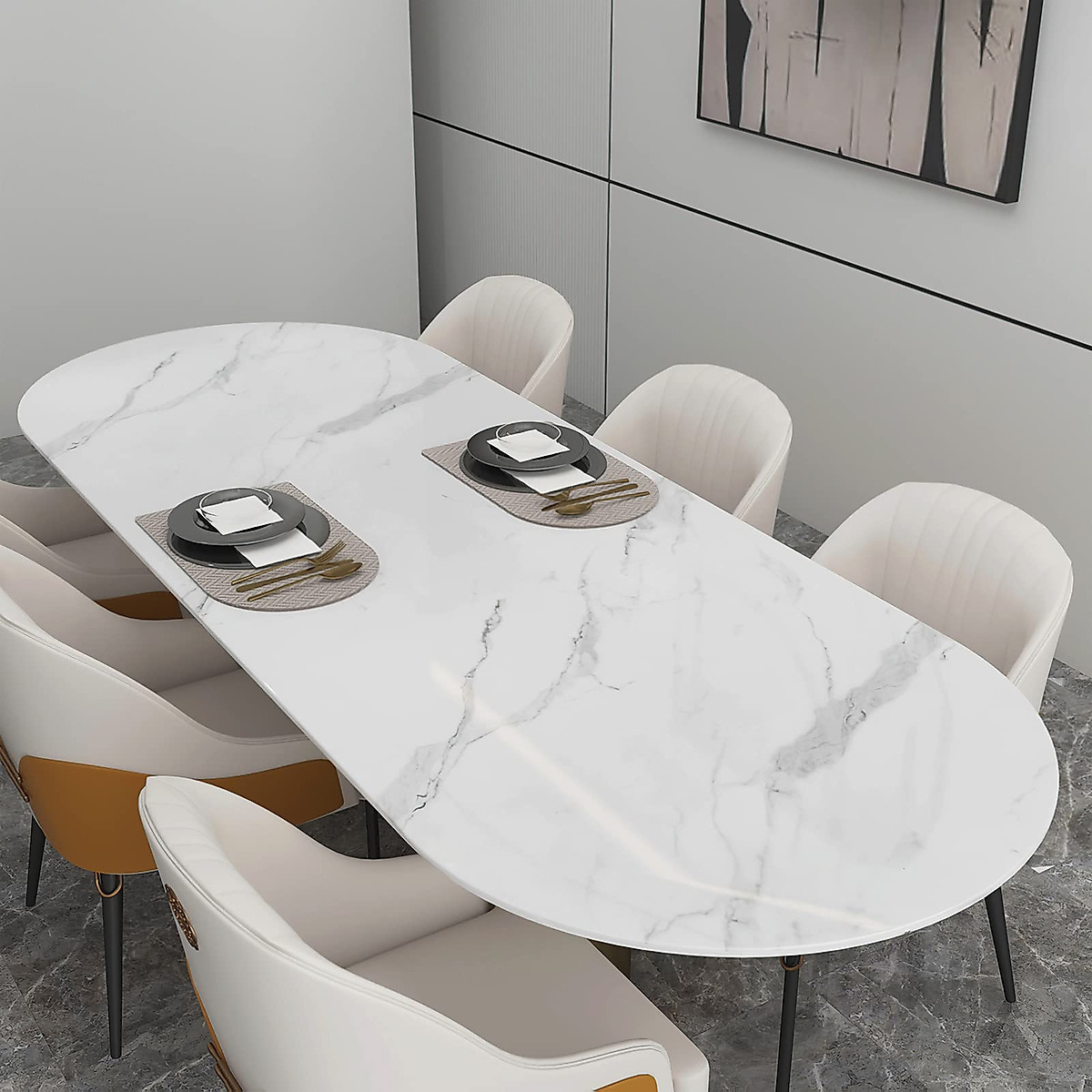 HOLOMEY White Marble Contact Paper 31x157 inch Glossy Marble Peel and Stick Wallpaper Waterproof Countertop Contact Paper Self-Adhesive Film Marble Decor Wall Covering for Kitchen Cabinet Shelf Liner