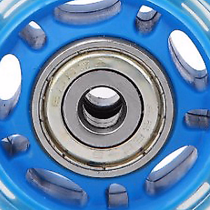 YOZUMD 6.2cm Office Transparent Silent Mute Caster Wheel Luggage Cart Trolley Skate Accessory Blue