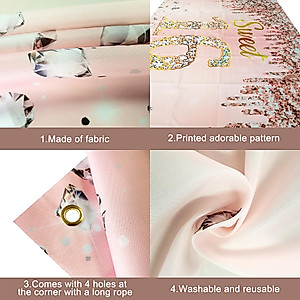 KatchOn, Sweet 16 Banner Rose Gold - Large, 72x44 Inch | Sweet 16 Party Decorations | Sweet 16 Backdrop, Sweet 16 Decorations for Girls | Sweet 16 Birthday Banner for Sweet Sixteen Party Decorations