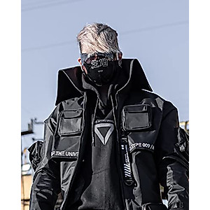 Fabric of the Universe Techwear Graphic Cyberpunk Face Shield Protection Goggle (KJ-05)