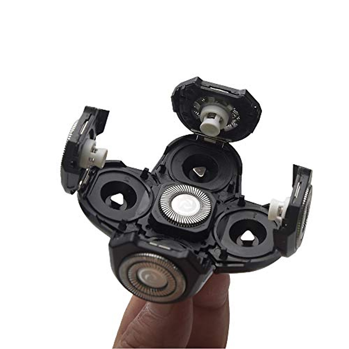 Shaver Blade Heads, 5 Heads Beard Cutter Replacement Blade Electric Razor Shaver Head for Head and Face Easy Installation