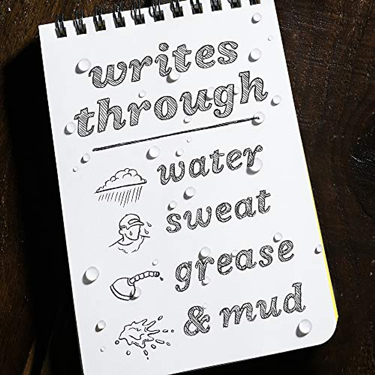 Rite in the Rain All-Weather EDC Pen, Black Pokka 2-Pack, Black 0.9mm Ink, Fine Point (No. BK92)