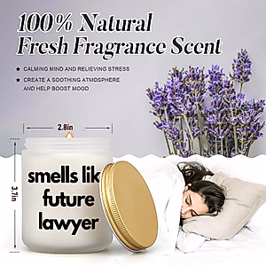Gifts for Law Students, Law School Essentials, Law School Graduation Gifts, Funny Future Lawyer Gifts, Lawyer Gifts for Women Men, Bar Exam Gifts, Lavender Scented Candle