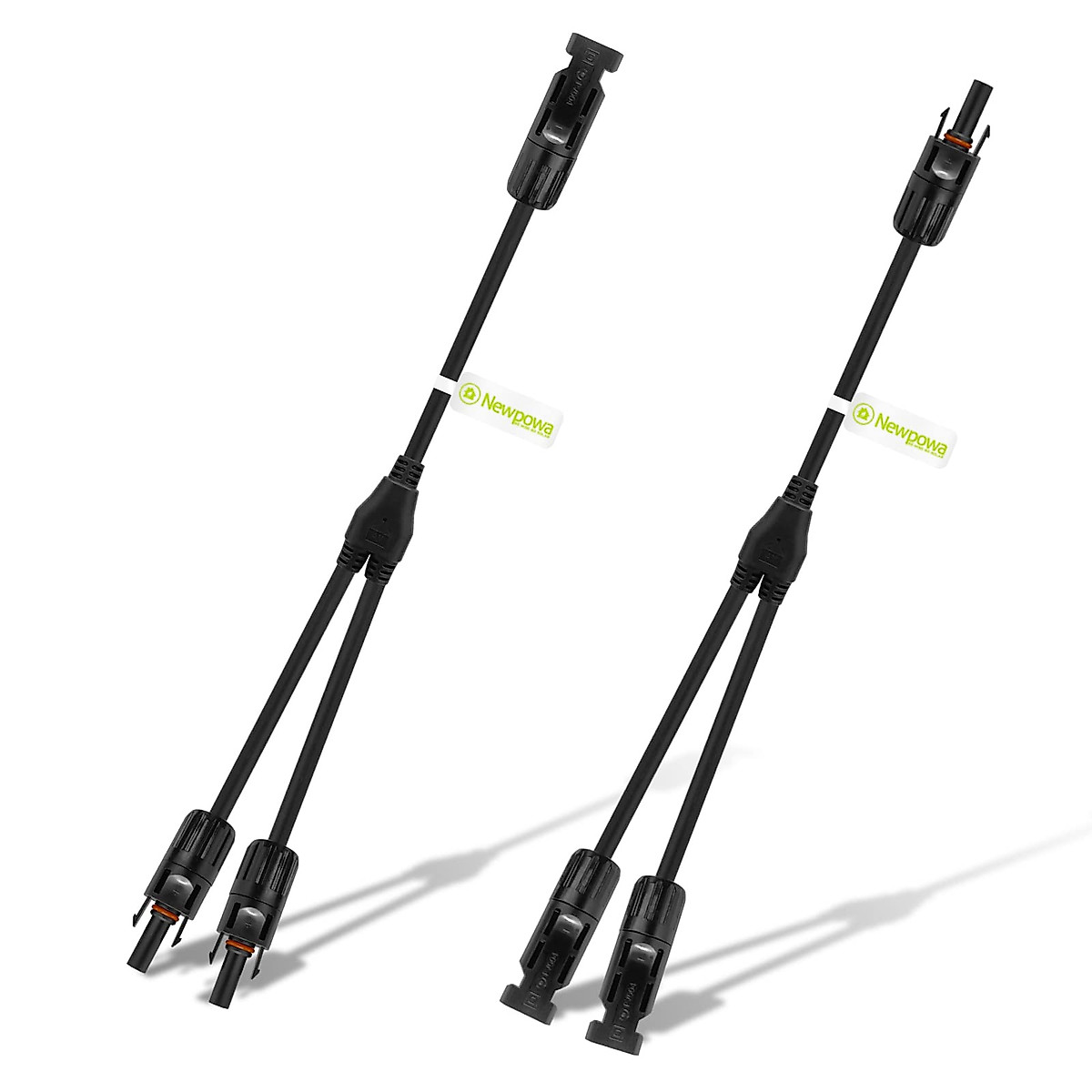 Newpowa Solar Branch Connector 2 to 1 Y Cable Adaptor Connector Kit for Solar Panel Plug&Play (M/FF and F/MM)