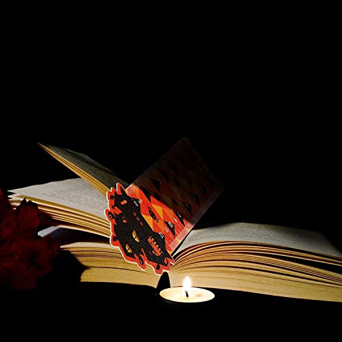 45 Pieces Halloween Bookmark Rulers, Ruler Markers with Halloween Themed Prints for Classroom Rewards and Trick or Treat Prizes Halloween Party Decorations (5 Designs)