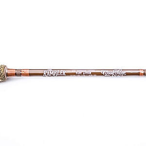 Moonshine Rod Co. Fly Fishing Rod with Carrying Case and Extra Rod Tip Section Fast Action, The Rambler, 6'6" MLF