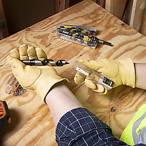 Klein Tools 53408 Steel Ship Auger Bit with Screw Point, 1-1/8-Inch x 4-Inch Twist Length For Drilling Through Wood with Nails