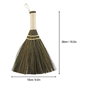 Manual Little Broom, Household Straw Braided Small Broom Handmade Dust Floor Indoor Outdoor Rough