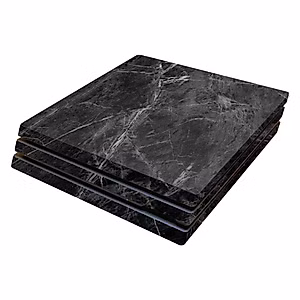 MightySkins Skin Compatible with Sony PS4 Pro Console - Black Marble | Protective, Durable, and Unique Vinyl Decal wrap Cover | Easy to Apply, Remove, and Change Styles | Made in The USA