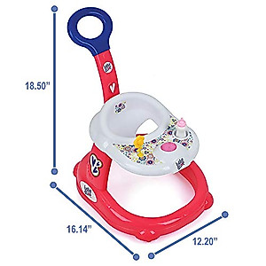 Hauck Baby Alive Doll Walker Blue , Red, White