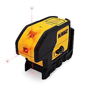 DEWALT Line Laser, Self-Leveling, 3-Beam , Red (DW083K) , Yellow