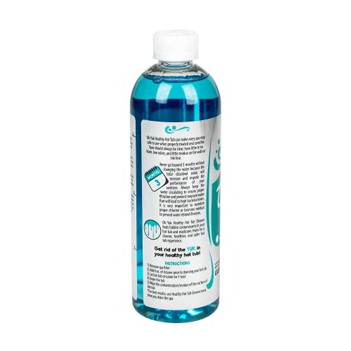 Oh Yuk Healthy Hot Tub Cleaner, The Most Effective Hot Tub Cleaner for Indoor and Outdoor Hot Tubs and Spas - 16 Ounces