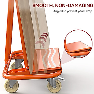 YITAMOTOR Drywall Cart, 3000lbs Heavy Duty Drywall Sheet Cart 45.3" L × 22.4" W × 46" H with 4 Swivel Wheels Panel Cart Sheetrock Dolly Drywall Dolly for Wall Panel, Sheetrock, Wood Panel