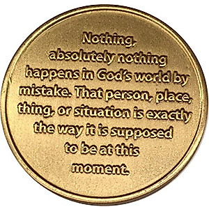 Acceptance is The Answer Beach Sunrise Bronze AA Medallion Chip Page 449 417