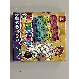 Coogam Wooden Math Hundred Board 1-100 Numbers Learning Educational Toys Colorful Montessori Counting Board Game for Preschool 3 4 5 Year Old Boys Girls