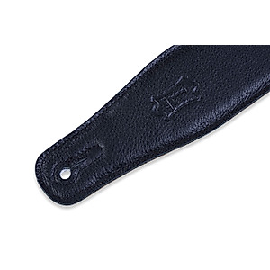 Levy's Leathers 2.5" Extra-Long and Padded Garment Leather Guitar Strap; Adjustable 37" - 63"| Black (M26GF-XL-BLK)