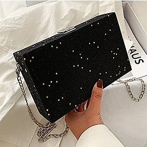 Women's Purses and Handbags Evening Crossbody Bag, Black2