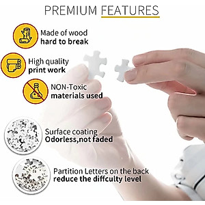 WZVZGZ Adults Jigsaw Puzzle 300 Piece Wooden Adults Children Puzzles,American Flag Eagle,Eagle USA,American Flag Eagle,Patriotic Eagle Flag,Educational Puzzle Family Game Gift for Adults and Kids