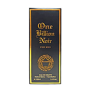 META-BOSEM One Billionaire+One Billion Noir Men's Cologne Collection, Eau de Toilette Natural Spray - Fresh Scent - Holiday Gift Set (Pack of 2) Each 3.4 Fl Oz, Total 6.8 Fl Oz