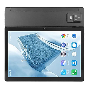 Haofy 10.1 Inch 2-in-1 Tablet, Portable Tablet with Stereo Dual Speaker 8GB RAM 256GB ROM 100‑240V, with Keyboard to Work (US Plug)