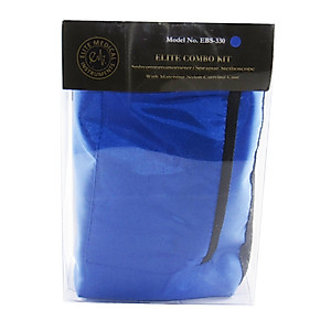 EMI Royal Blue Sprague Rappaport Stethoscope and Aneroid Sphygmomanometer Manual Blood Pressure Set Kit - #330