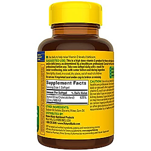 Nature Made Extra Strength Vitamin D3 5000 IU (125 mcg), Dietary Supplement for Bone, Teeth, Muscle and Immune Health Support, 360 Softgels, 360 Day Supply