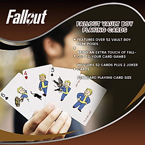 Fallout Playing Cards Deck - Depicting Your Favorite Vault Boy Perks from The Video Game - Full 52 Card Deck