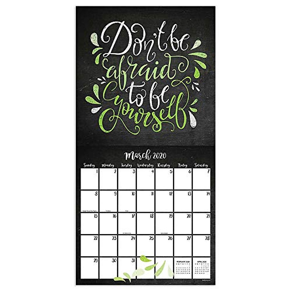 2020 Chalk It Up Inspiration Wall Calendar