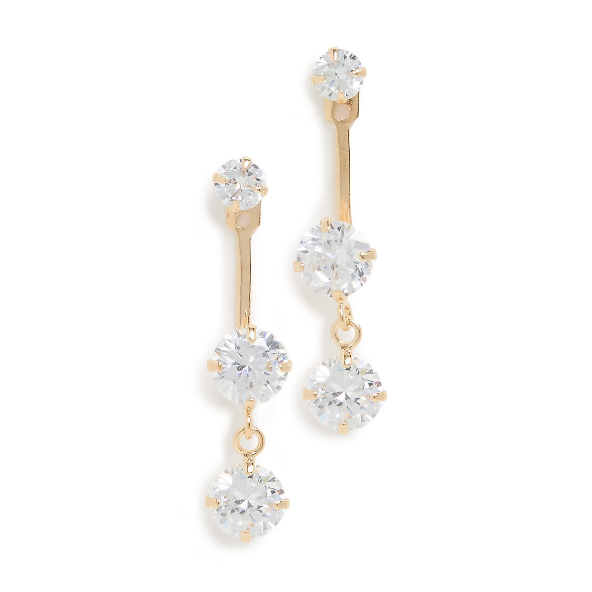 SHASHI Women's Versailles Earrings, Gold, One Size