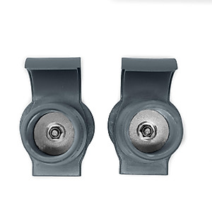 Deal: 2 Pairs Top Glides DuraSki Heavy Duty Walker Ski Glides for 1 1/8 Inch Tubes (Gray)