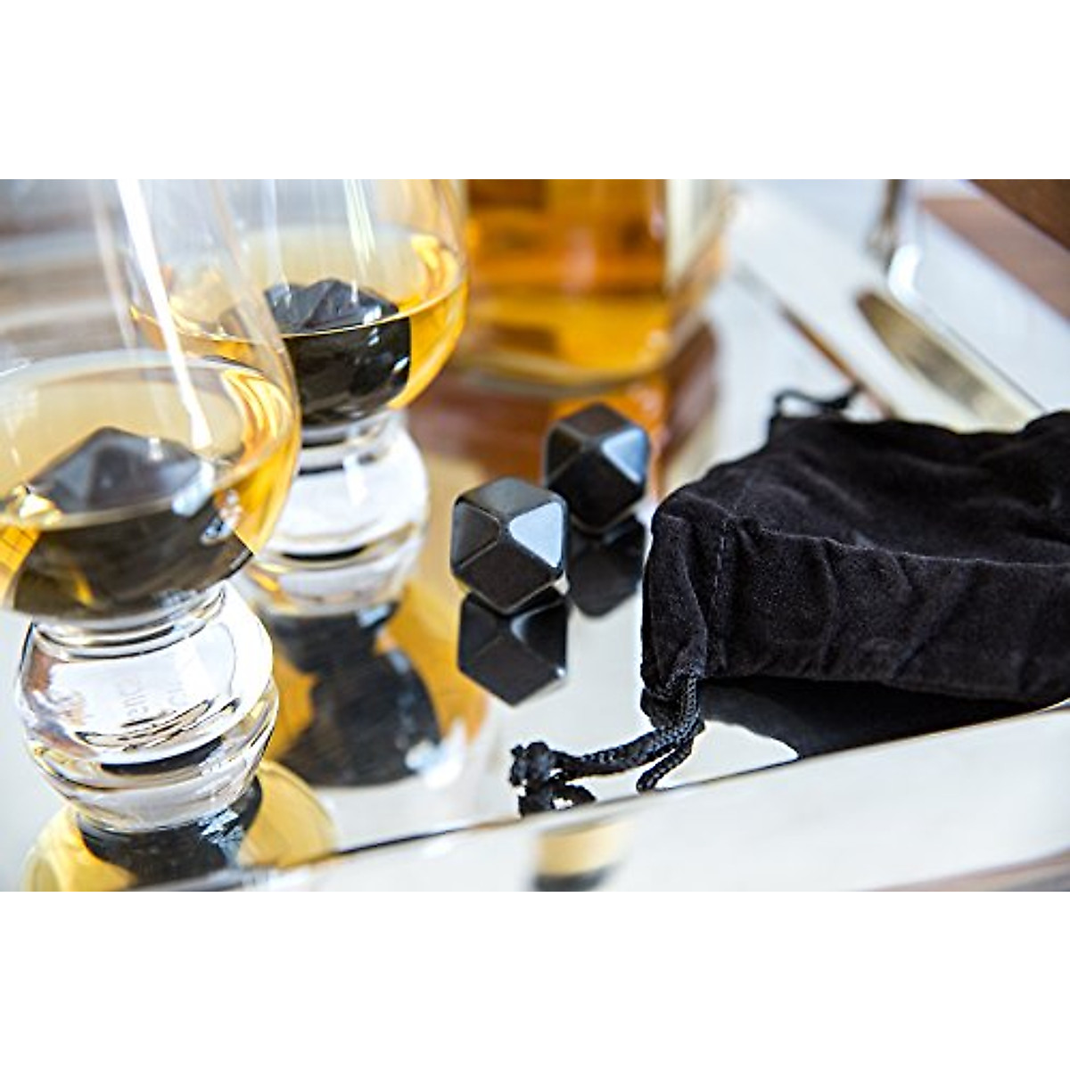 Outset Chillware Whiskey Stones, Granite, Set of 9