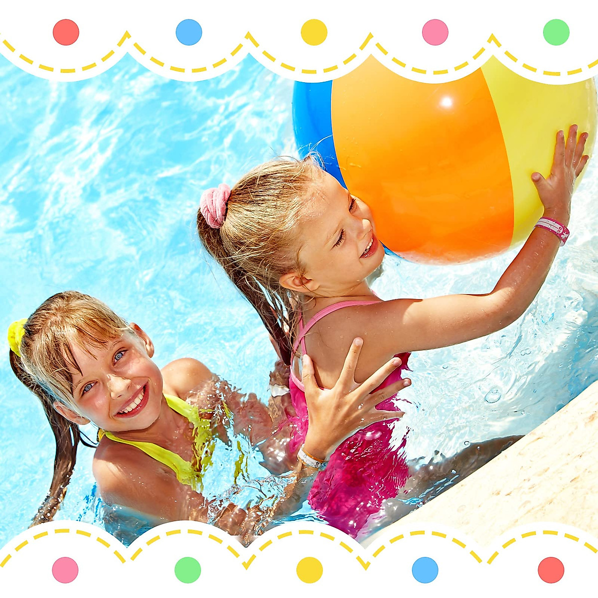 14 Pieces Children Safety ID Wristband Reusable Identification Bracelets Waterproof ID Band Safety Wristband for Boys and Girls (Cute Style)