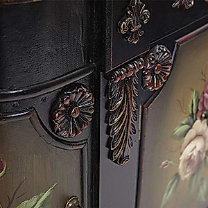 Nearly Natural French Vintage Style Floor Cabinet, 31.25" x 11.75" x 28", Brown