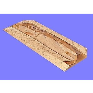Cakesupplyshop Packaged C9y- 25 Food Packaging Paper Bread Bags with Front Window 6 X 2 X 18'
