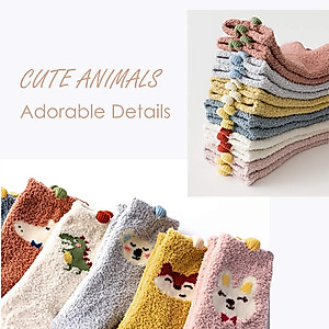 CozyWay Baby Fluffy Socks Newborn Infant Toddler Thick Warm Soft Sleeper Socks Winter Fuzzy For Girls Boys