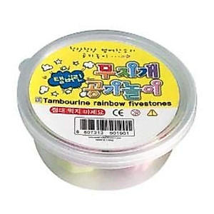 Florian Gonggi Konggi Korean Jacks Stone Game Play Nori Gonggi Korean Traditional Game [Package and Color May Varable] (5 Pcs) / 공기 전통