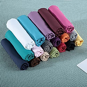 EVOLIVE Ultra Soft Brushed Microfiber Standard Size 20"x30" Pillowcases Pair Set of 2 with Envelope Closure (20"x30" Standard, Orange)