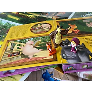 Disney Masha & the Bear My Busy Books - Storybook, 10 figurines, playmat