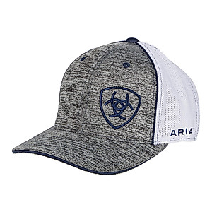 ARIAT Accessories Mens FF110 Offset Shield Cap Heather/Navy (1504903)