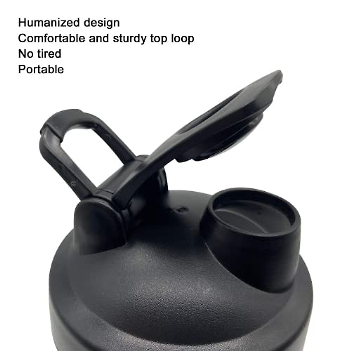 D.Y.A Shaker Bottle with Balls Leak Proof Drink Ideal for Workout Supplements,Protein powder, BPA Free, Nutrition, Portable Fitness Enthusiasts Athletes (400ml,12-OZ., Black