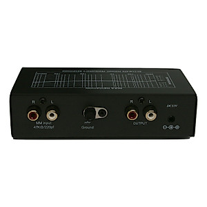 Technolink TC-750LC Audiophile RIAA Phono Preamp with Output Level Control, 85dB S/N; Black or Silver, Your Choice (Black w/ 1000mA Adaptor Upgrade)