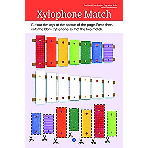 Preschool Cutting and Pasting: Scissor Skills Activity Book for Preschoolers to Practice Cutting Paper, Sort, Match, Find Patterns and More (Highlights Learn on the Go Practice Pads)